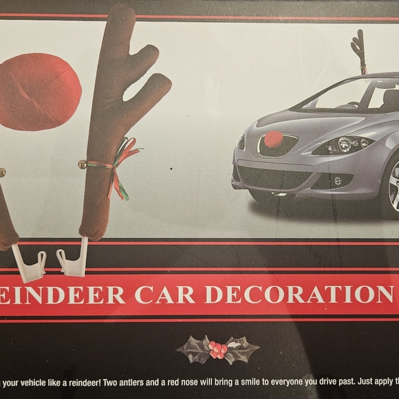 Other | Reindeer Car Decoration Set With Antlers And Nose | Poshmark